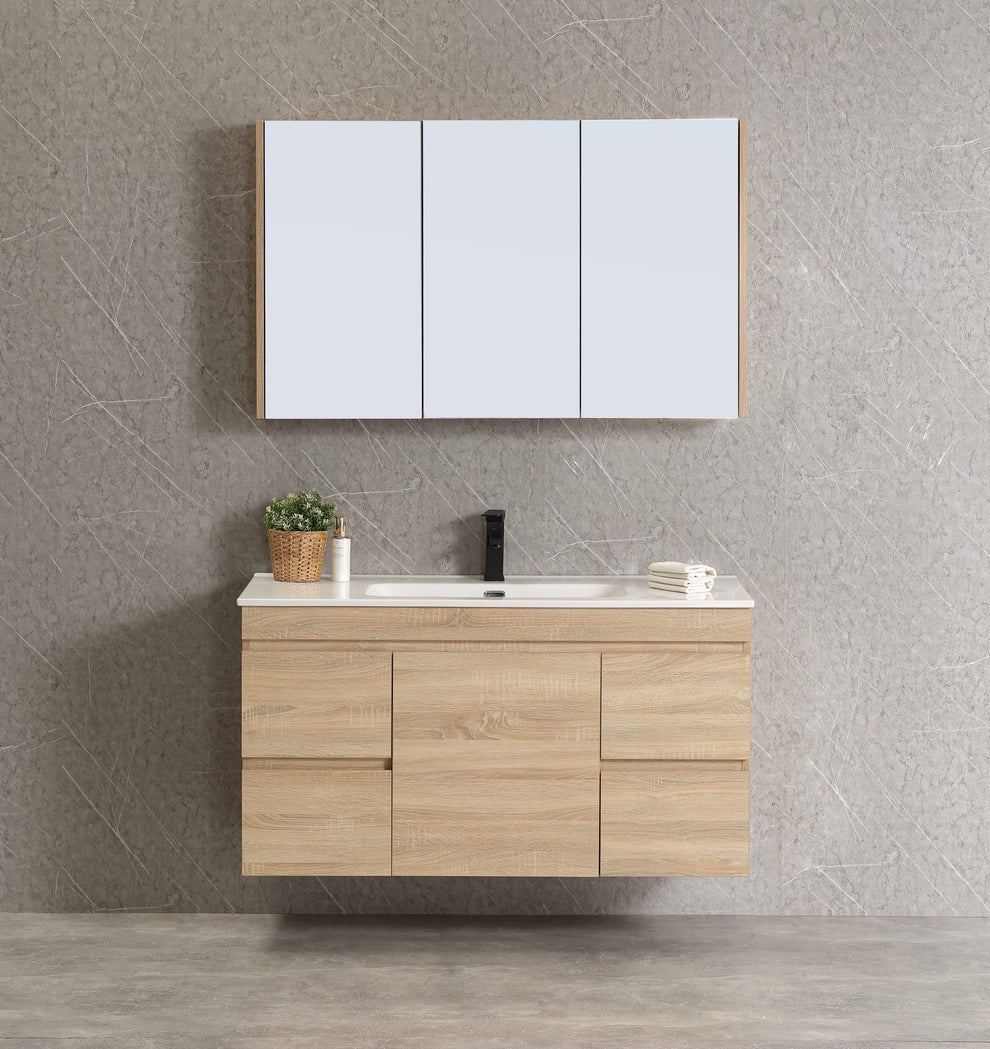 Reflex 1200 Vanity – Oak – Port Kembla Tiles